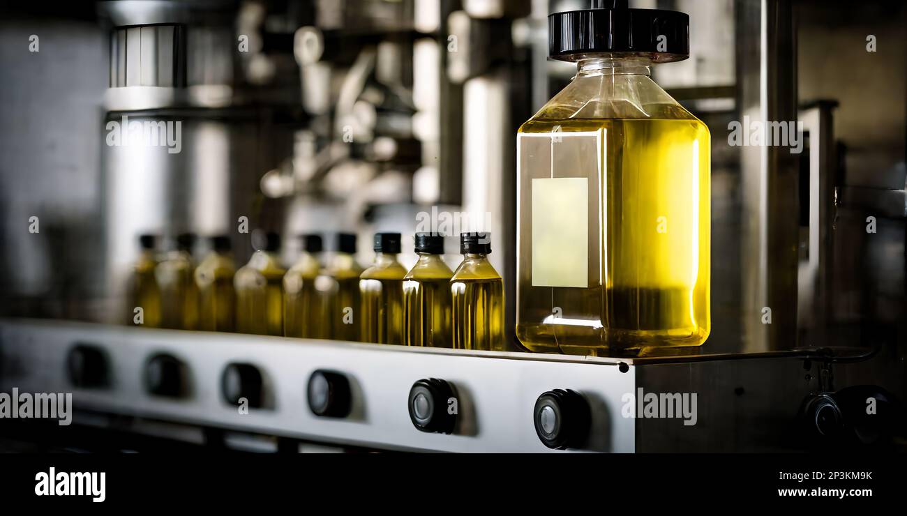 Cooking oil bottle factory worker hi-res stock photography and images ...