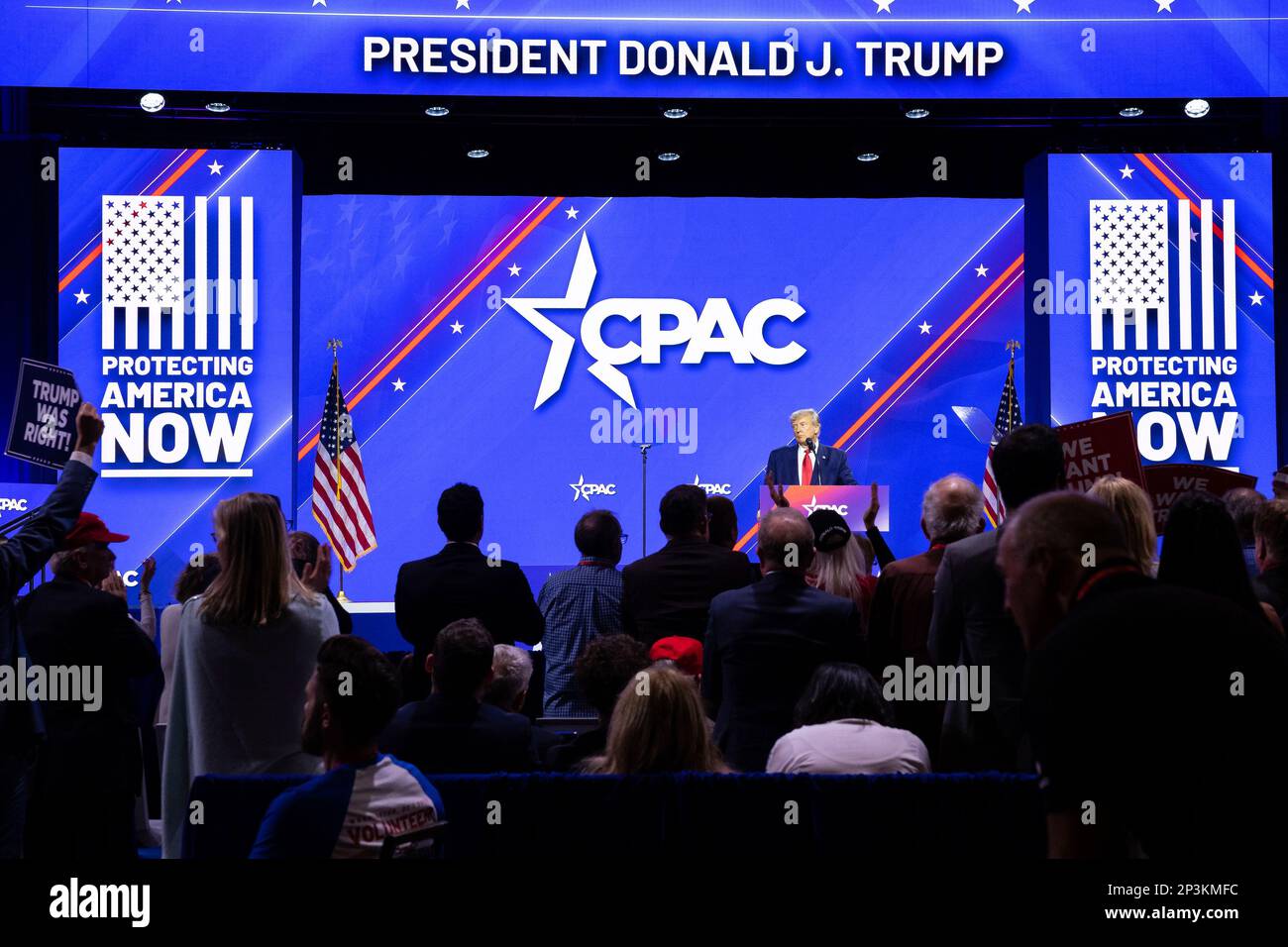 Former President Donald Trump speaks during the Conservative Political ...
