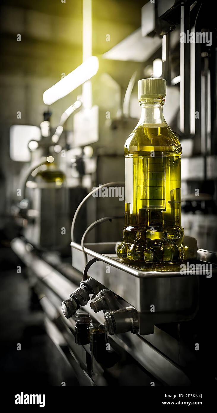 Cooking oil bottle factory worker hi-res stock photography and images ...