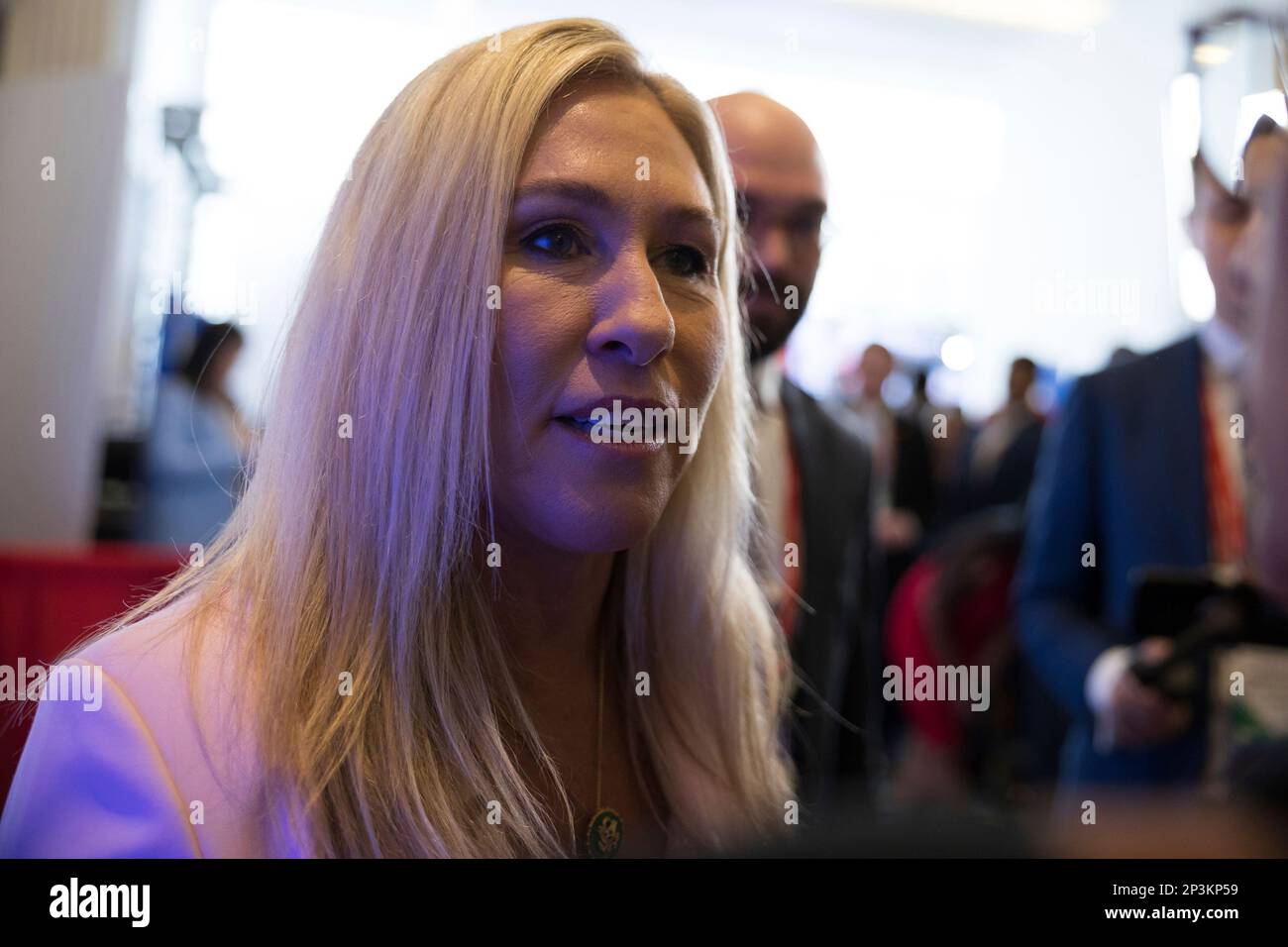 Rep. Marjorie Taylor Greene (R-Ga.) is seen at the Conservative ...