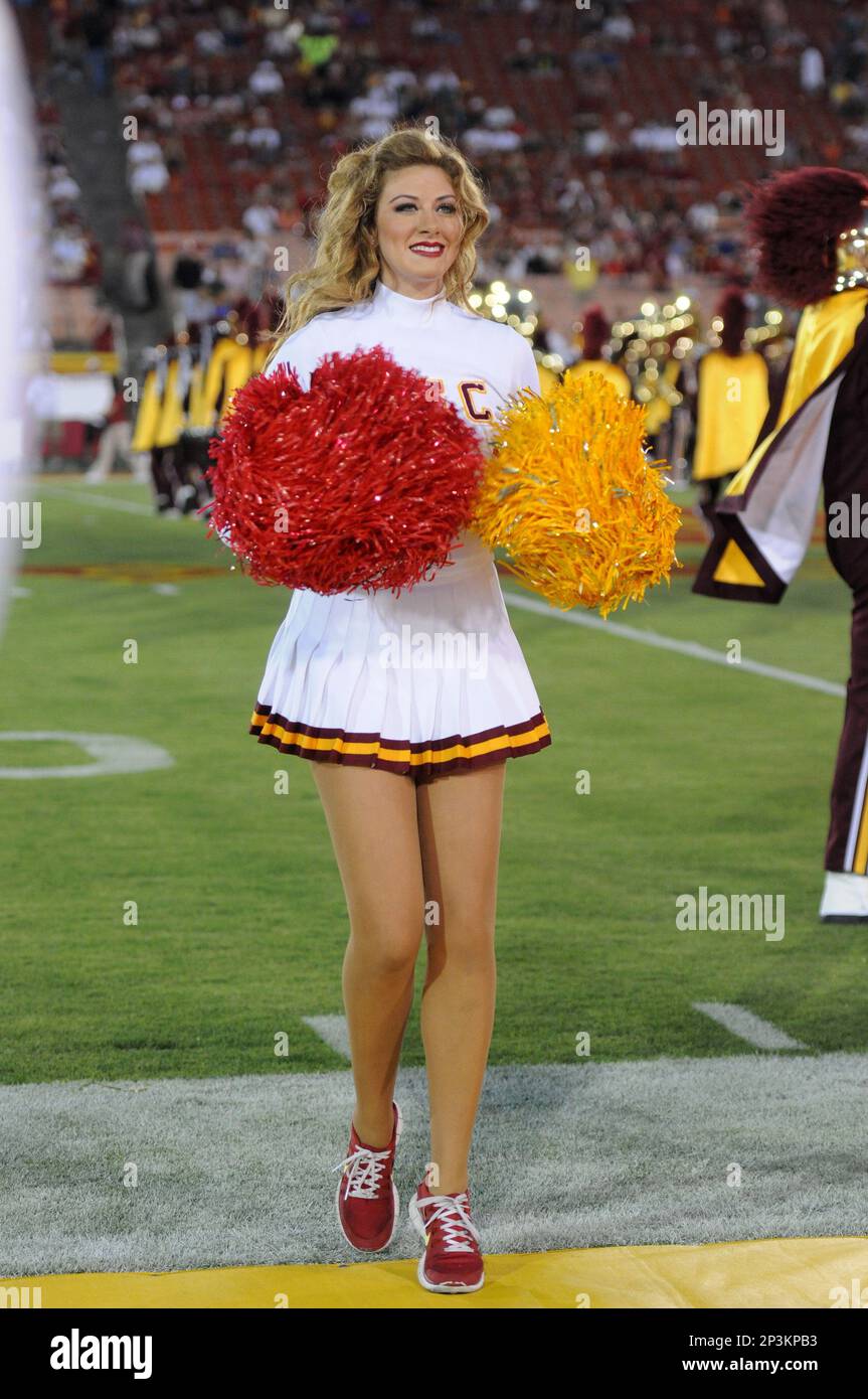 07 September 2013: A USC song girl during an NCAA football game between ...