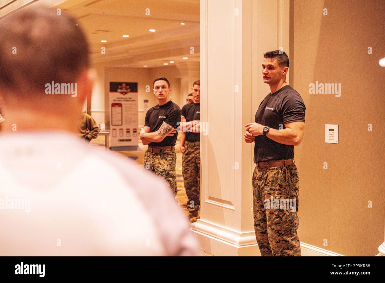U.S. Marine Corps Capt. Alex Goetz, recruiting support officer ...