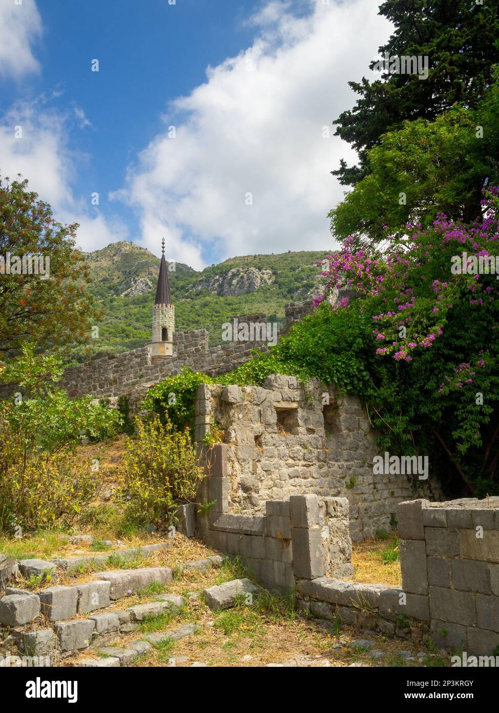 Stari Bar ruins Stock Photo - Alamy