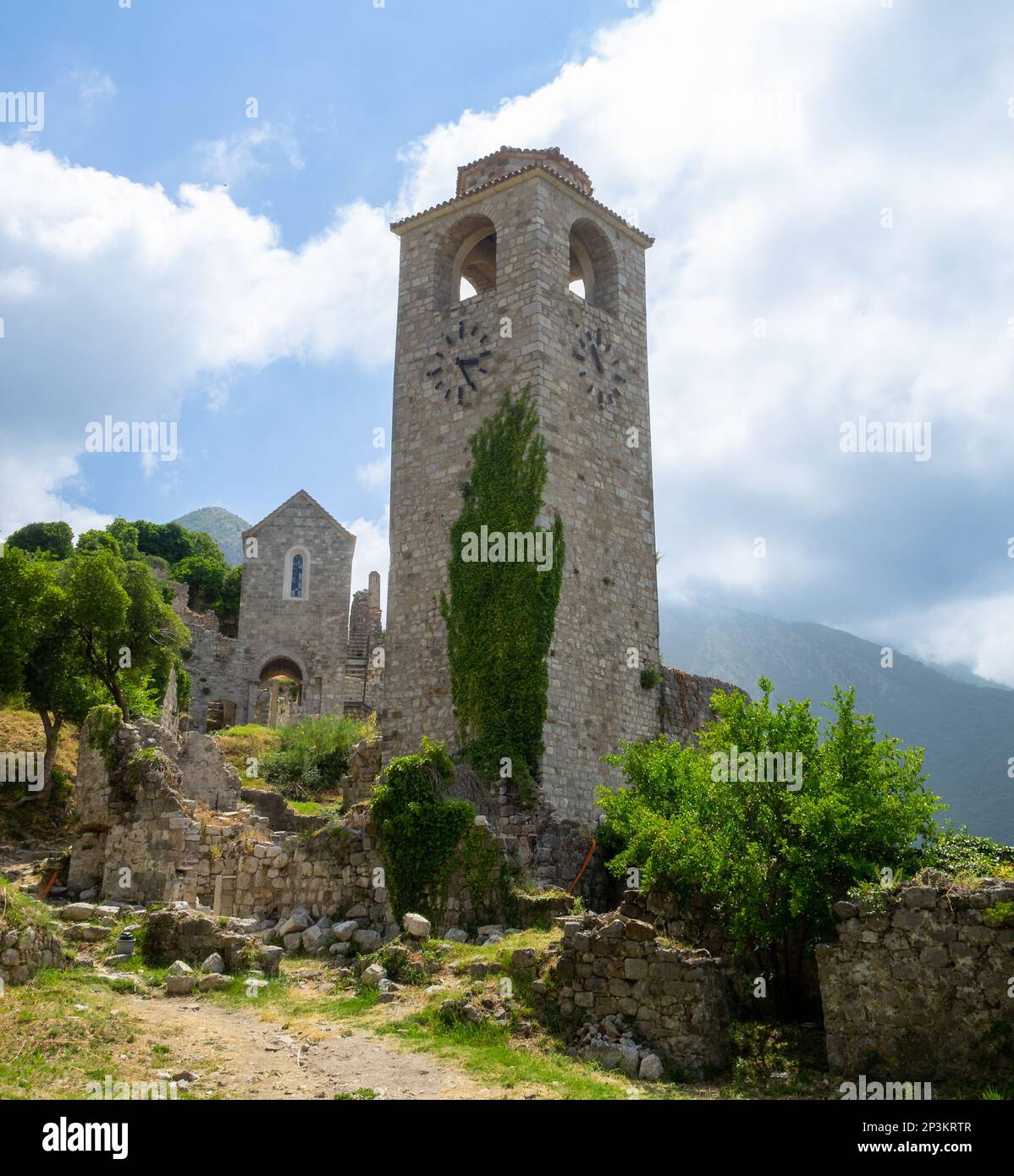 Stari Bar clock tower Stock Photo - Alamy