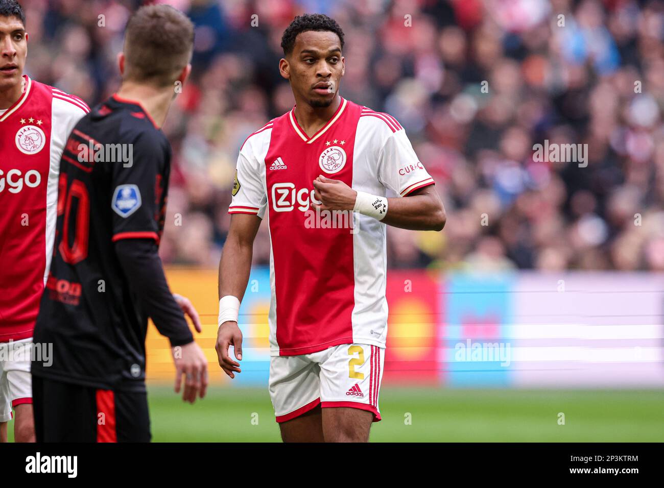 AMSTERDAM, NETHERLANDS - MARCH 5: Jurrien Timber of Ajax during the ...