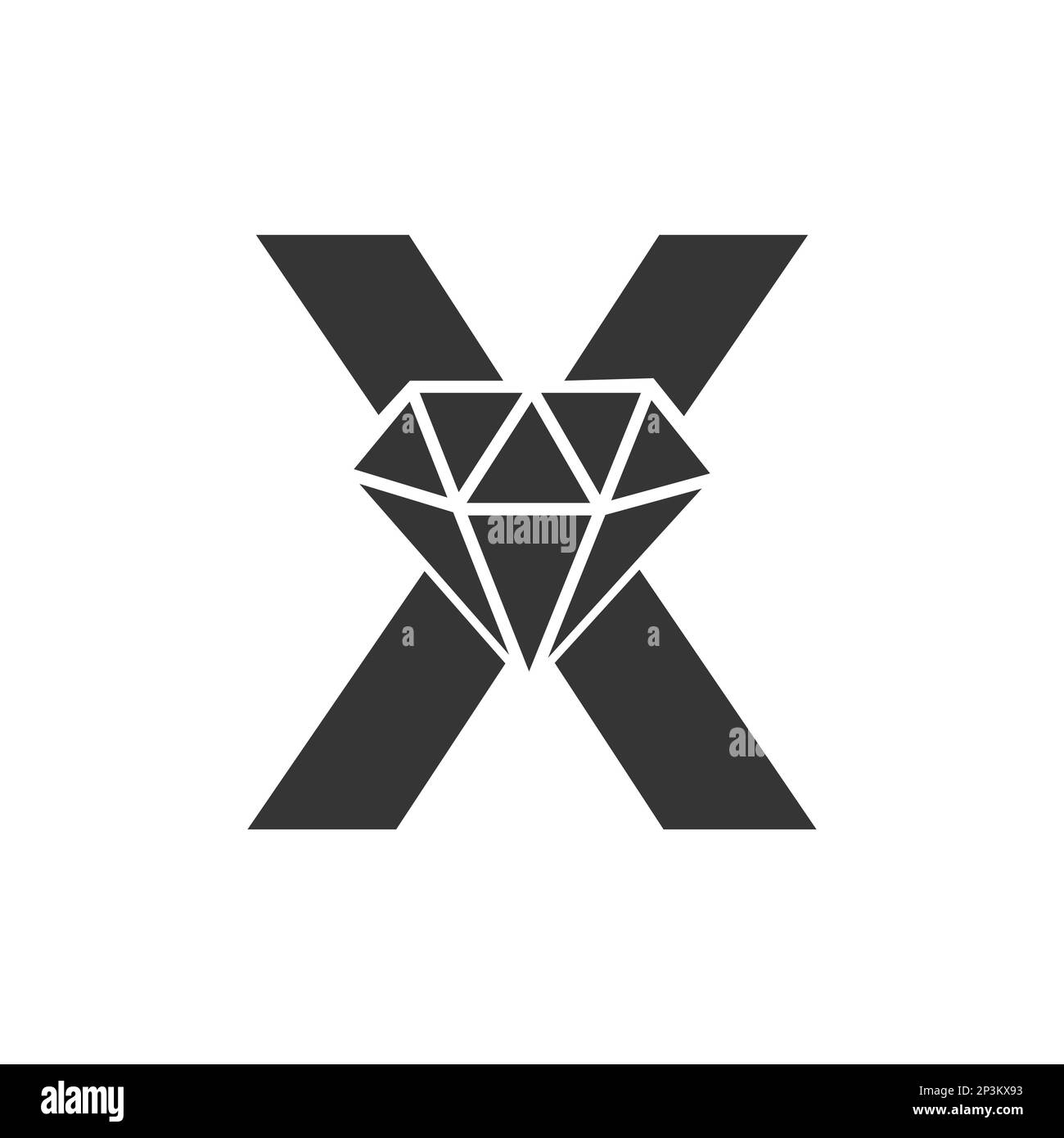 Letter x elegant logo Black and White Stock Photos & Images - Alamy
