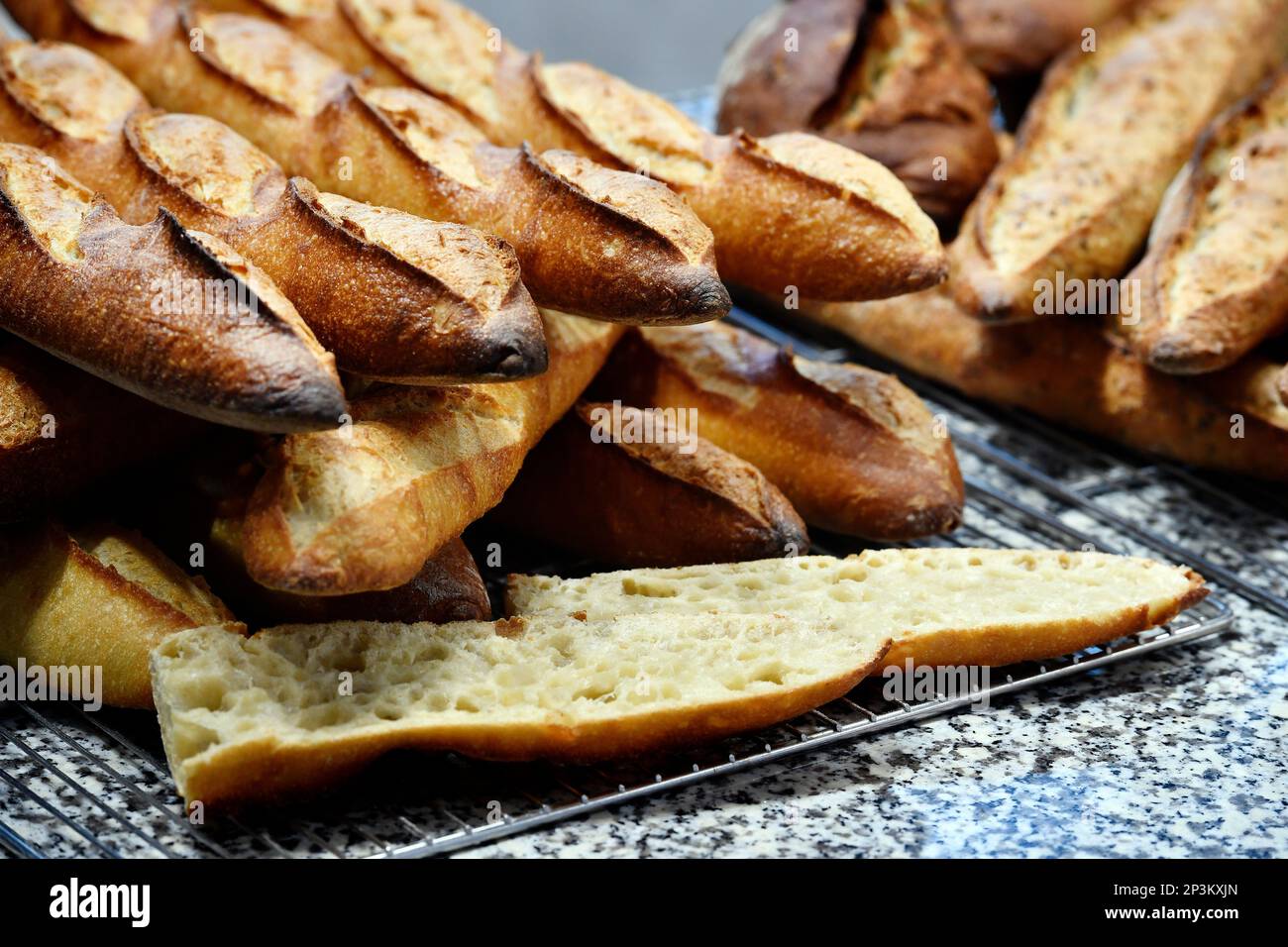 French Tradition Baguette - Bakery - France Stock Photo - Alamy