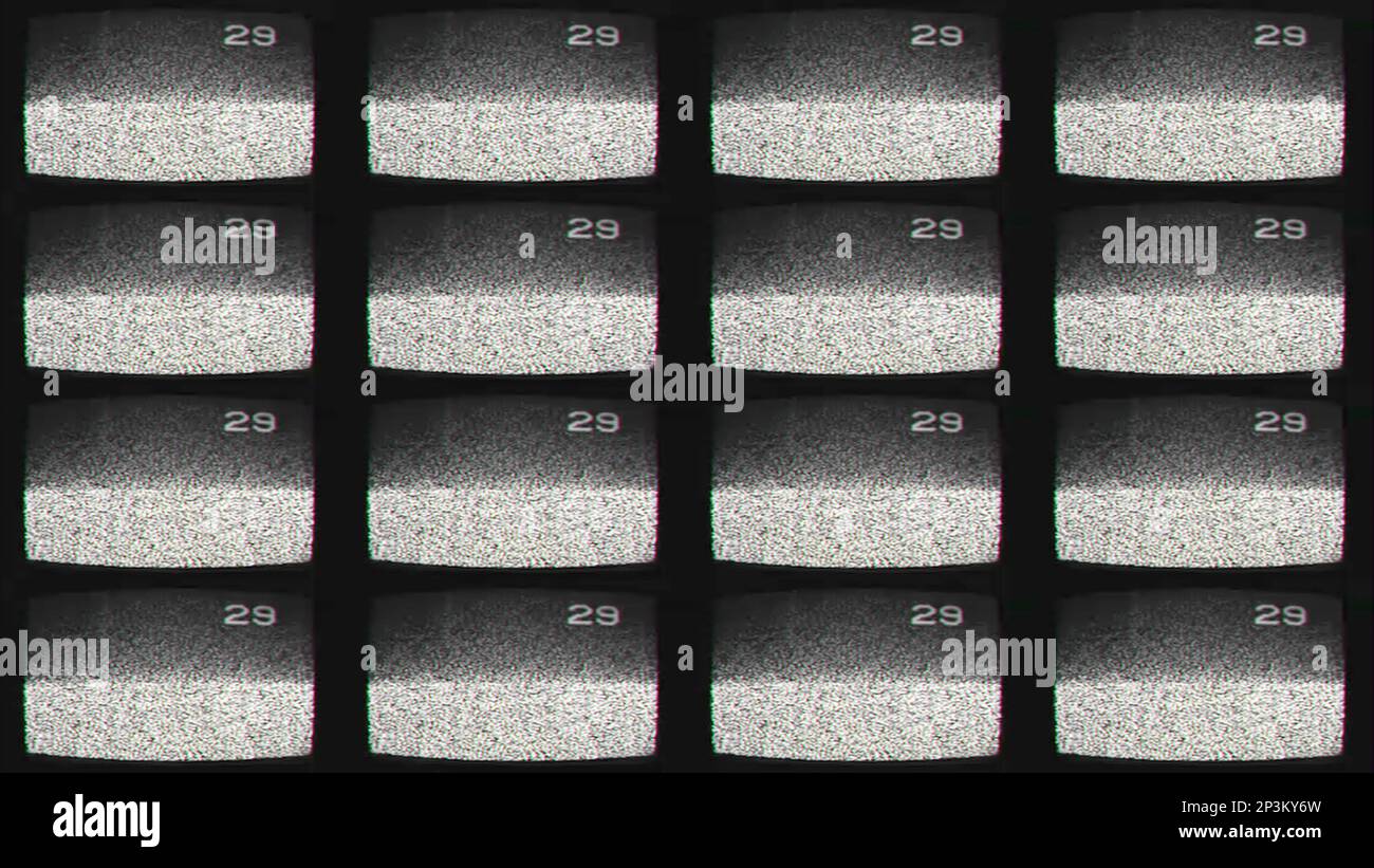Old tv screen noise analog glitch grain channel Stock Photo - Alamy