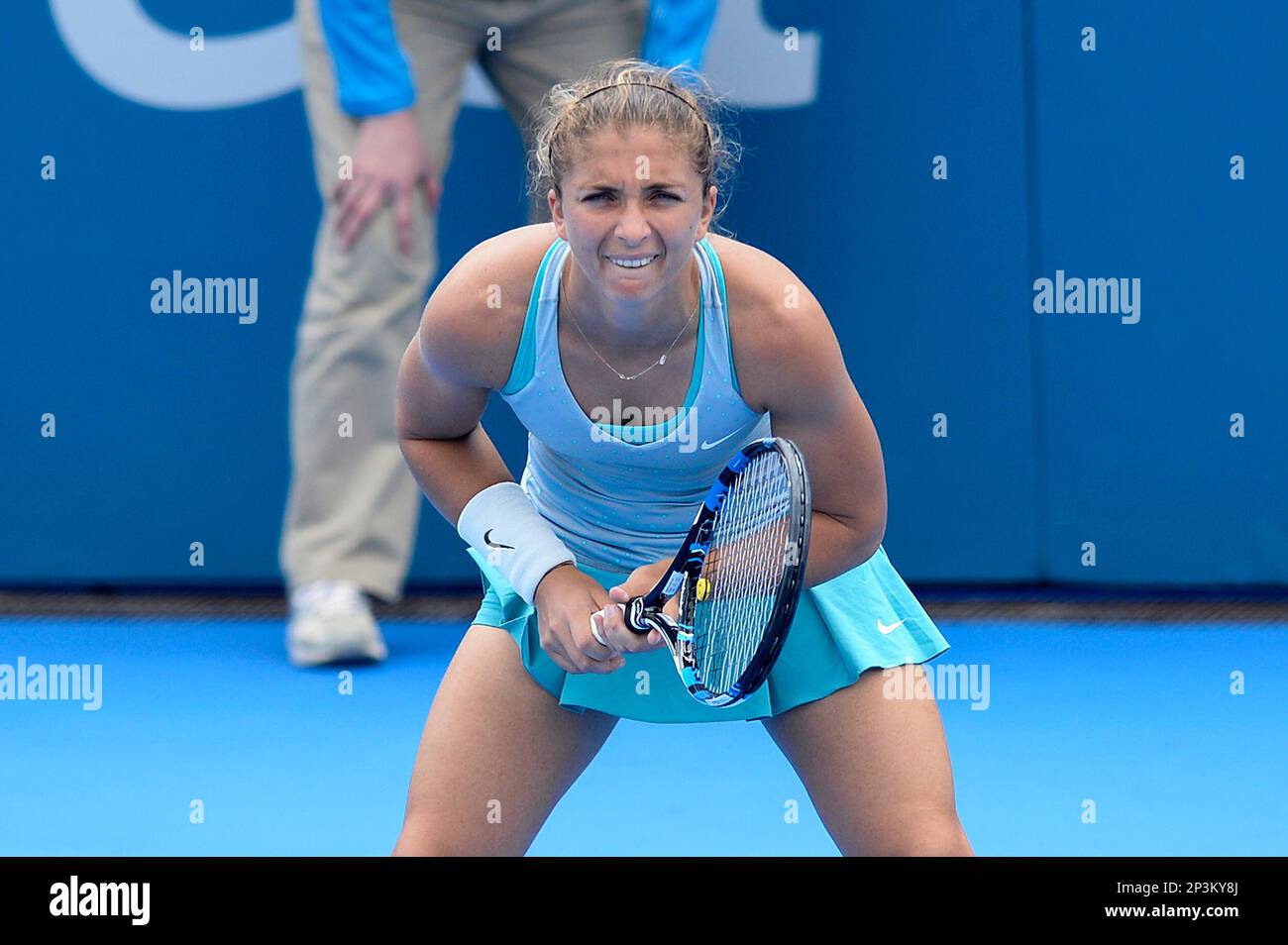 January 12, 2015: Italy's Sara Errani in action during her first round ...