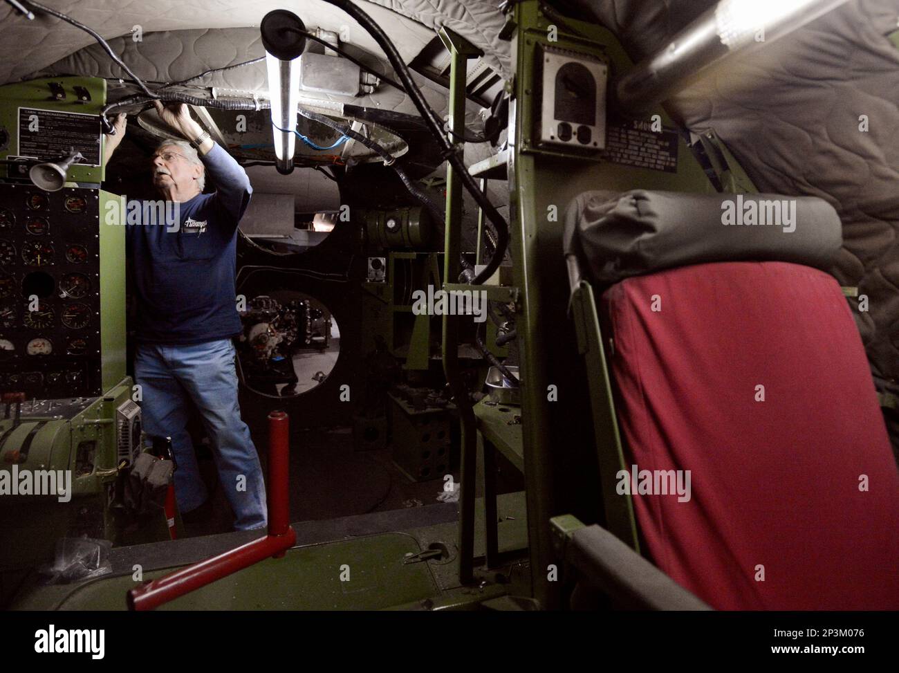 This photo taken Jan. 8, 2015, shows volunteer Bob Dennison in the ...