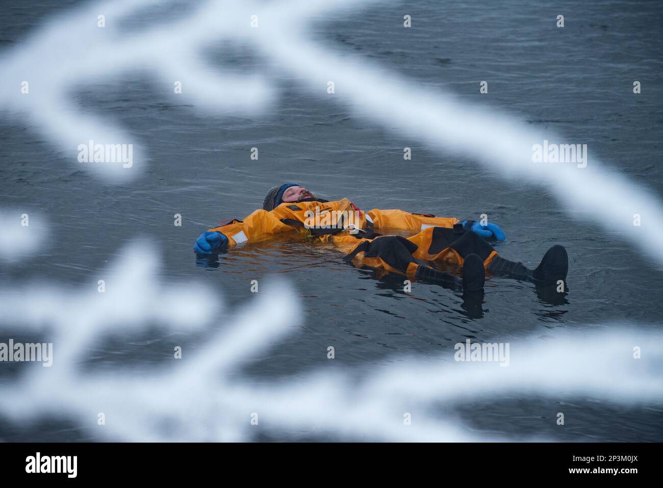 Steve White, a firefighter assigned to the 673d Civil Engineer Squadron ...