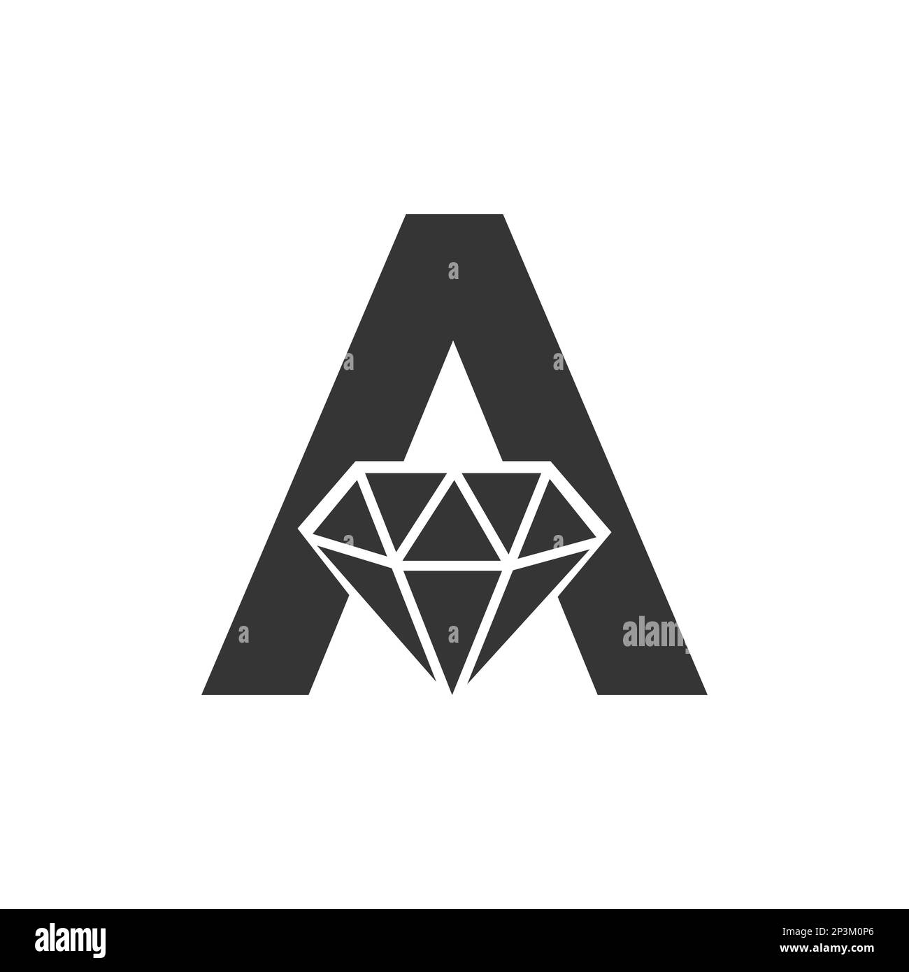 Stylish icon letter a Black and White Stock Photos & Images - Alamy