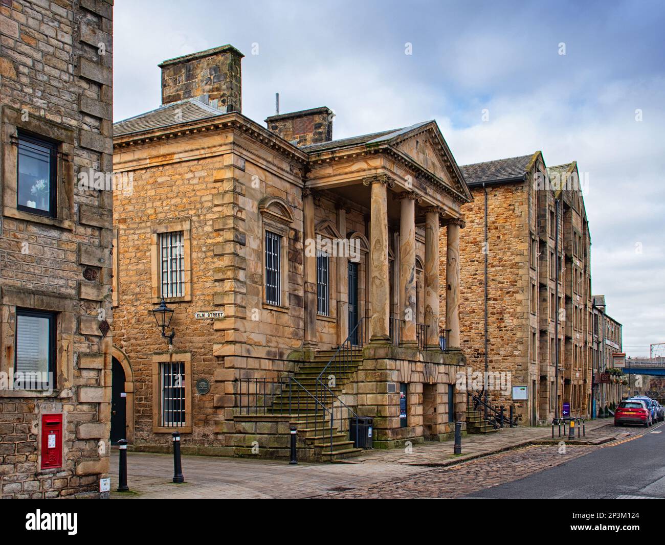 The maritime museum and adjacent buildings on the quayside at Lancaster ...