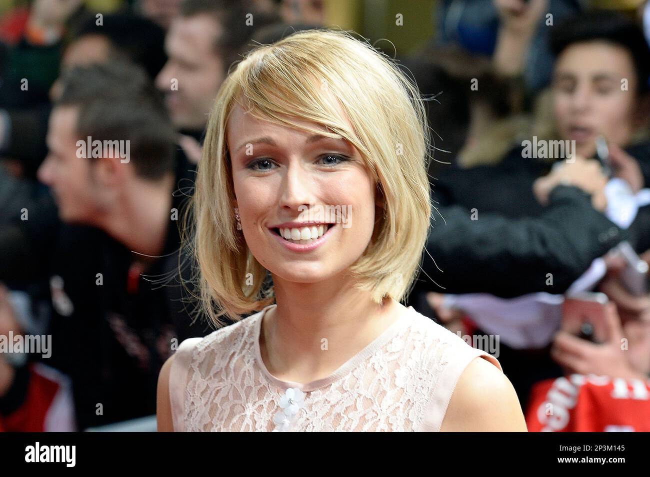 Irish footballer Stephanie Roche arrives on the red carpet prior to the ...