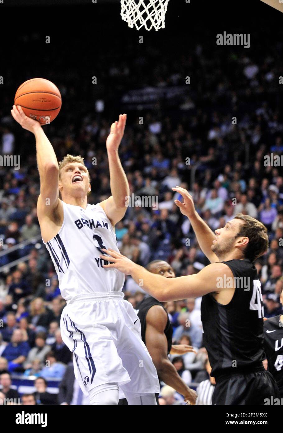10 January 2015: Brigham Young Cougars guard Tyler Haws (3) during a ...