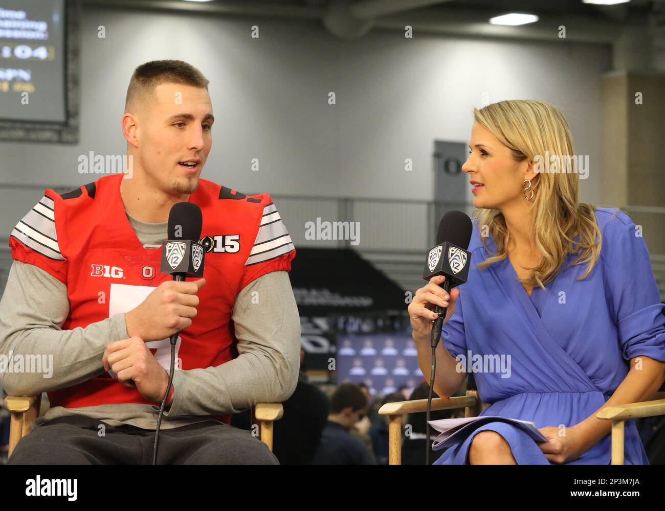 10 January 2015: Ashley Adamson of the Pac 10 Network interviews Ohio ...