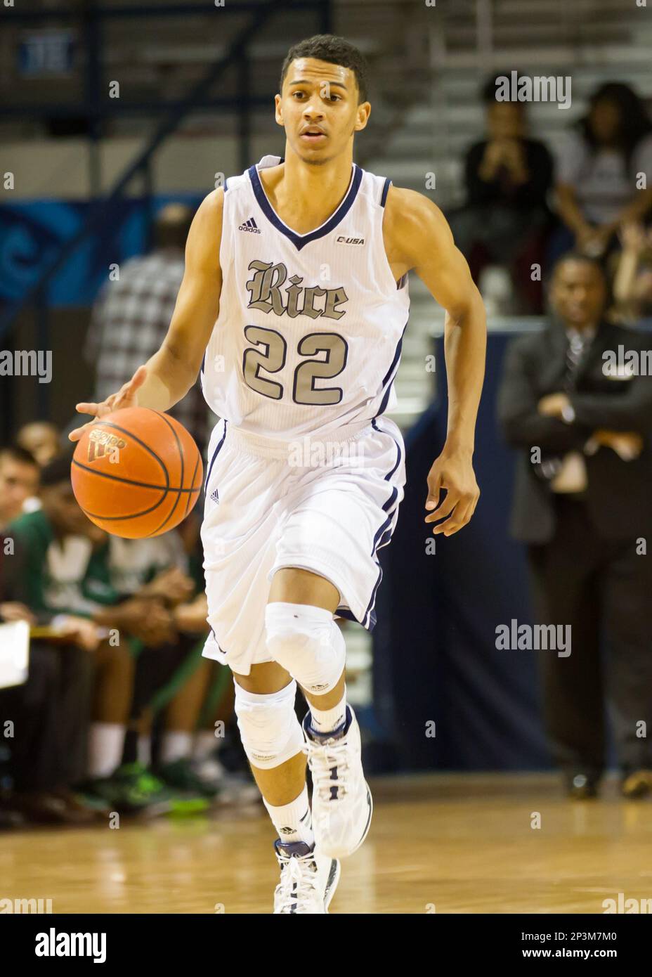 January 10, 2015: Rice Owls guard Marcus Jackson (22) during the NCAA ...