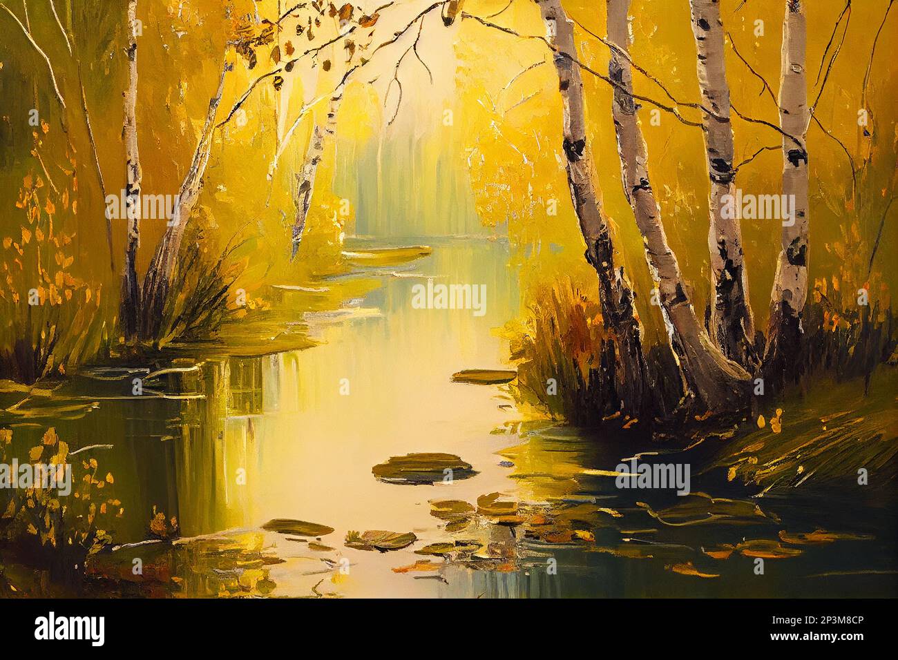 Cute forest oil painting hi-res stock photography and images - Alamy