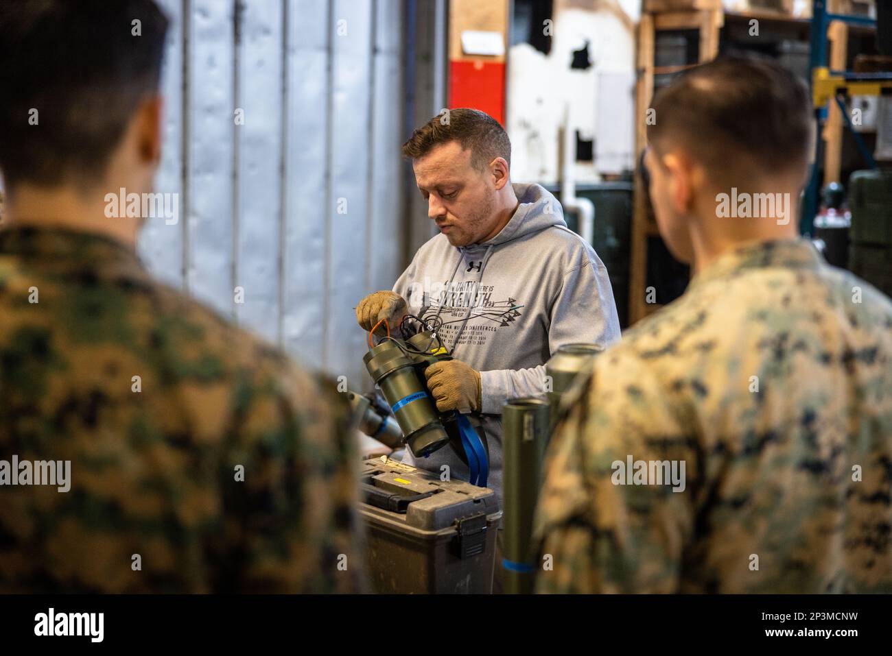 Joe Roncolato, instructor leading the Ground Training Systems Support class, teaches U.S ...