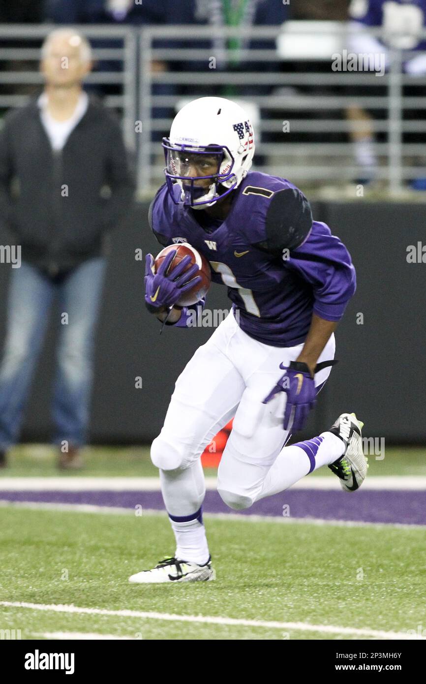 Washington Huskies John Ross (1) during a game against the UCLA Bruins ...