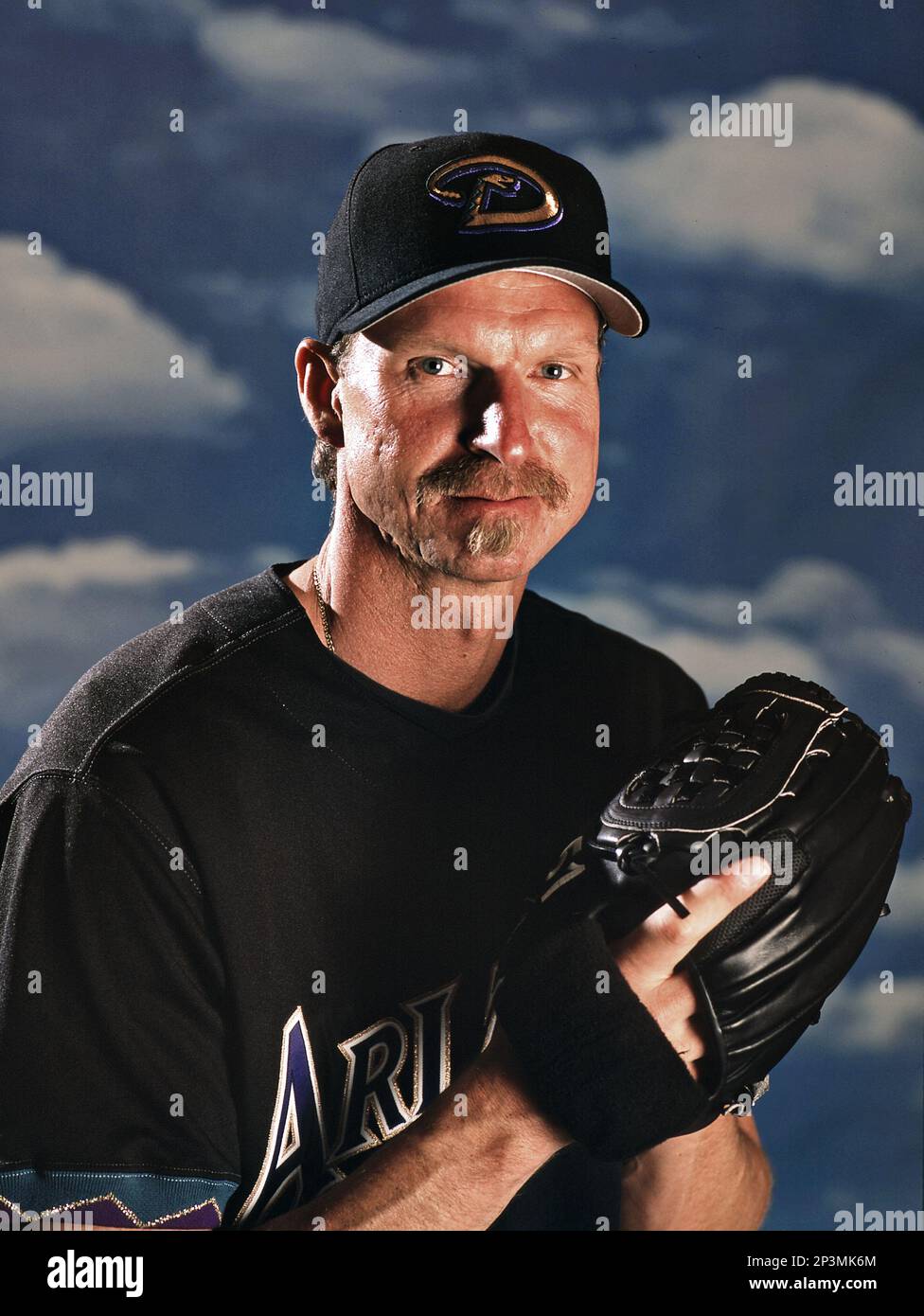 Arizona Diamondbacks pitcher Randy Johnson poses for a portrait at Pro ...