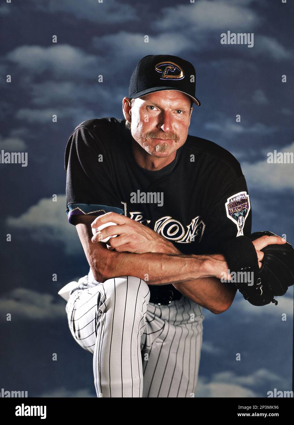 Arizona Diamondbacks pitcher Randy Johnson poses for a portrait at Pro ...