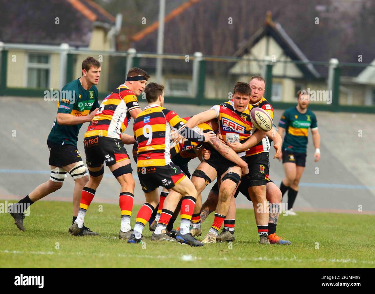 Carmarthen Quins RFC v Merthyr RFC Indigo Prem 2023 Stock Photo - Alamy