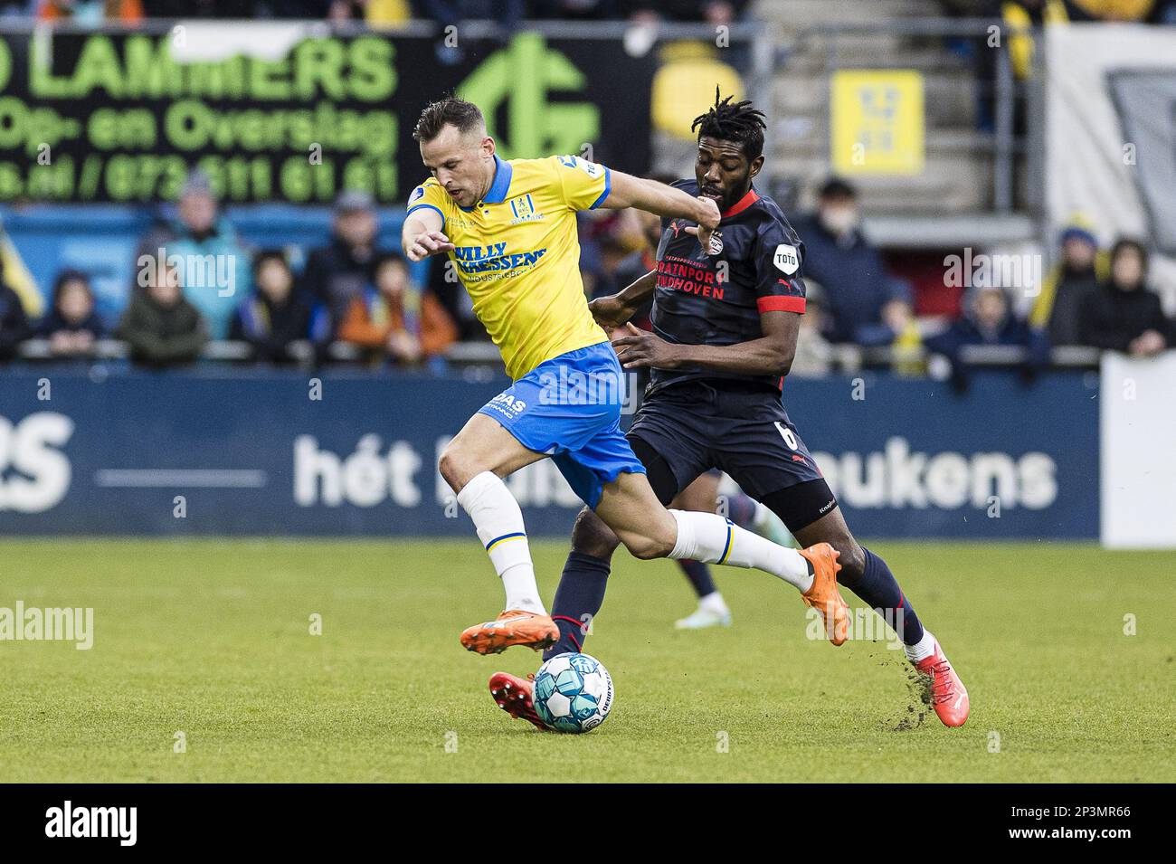 WAALWIJK - 05-03-2023. Mandemakers stadium. Eredivisie, Dutch football ...