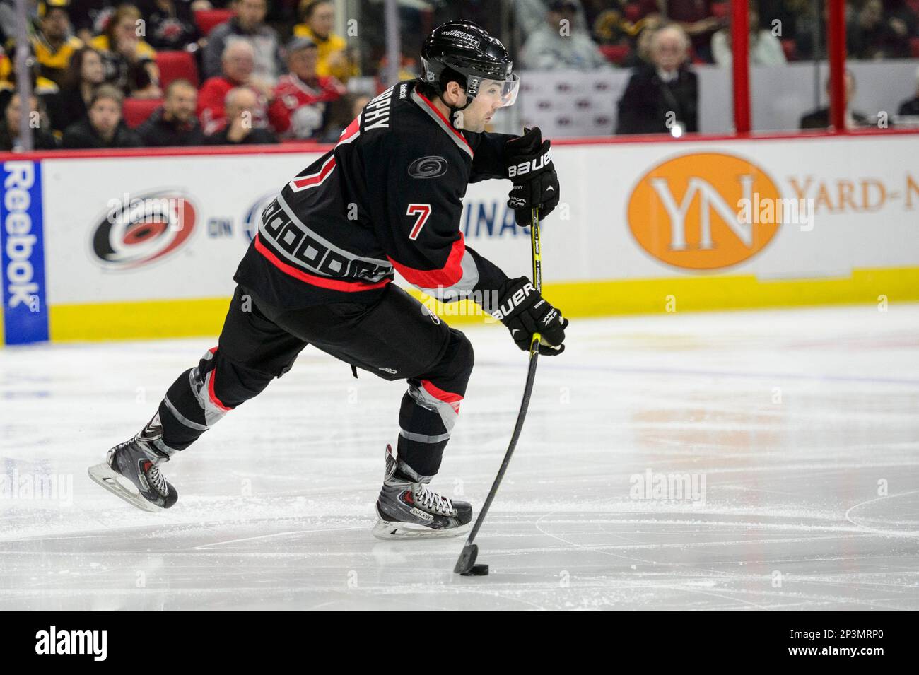 January 4, 2015 Raleigh, NC: Carolina D Ryan Murphy (7) during the NHL ...
