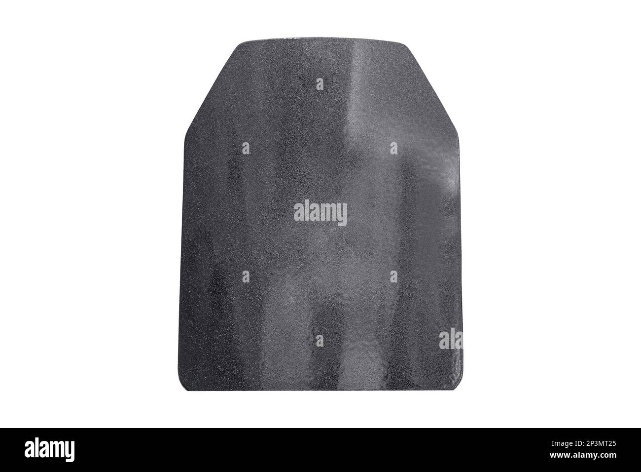 Plate armor made of bulletproof material, isolated on a white ...