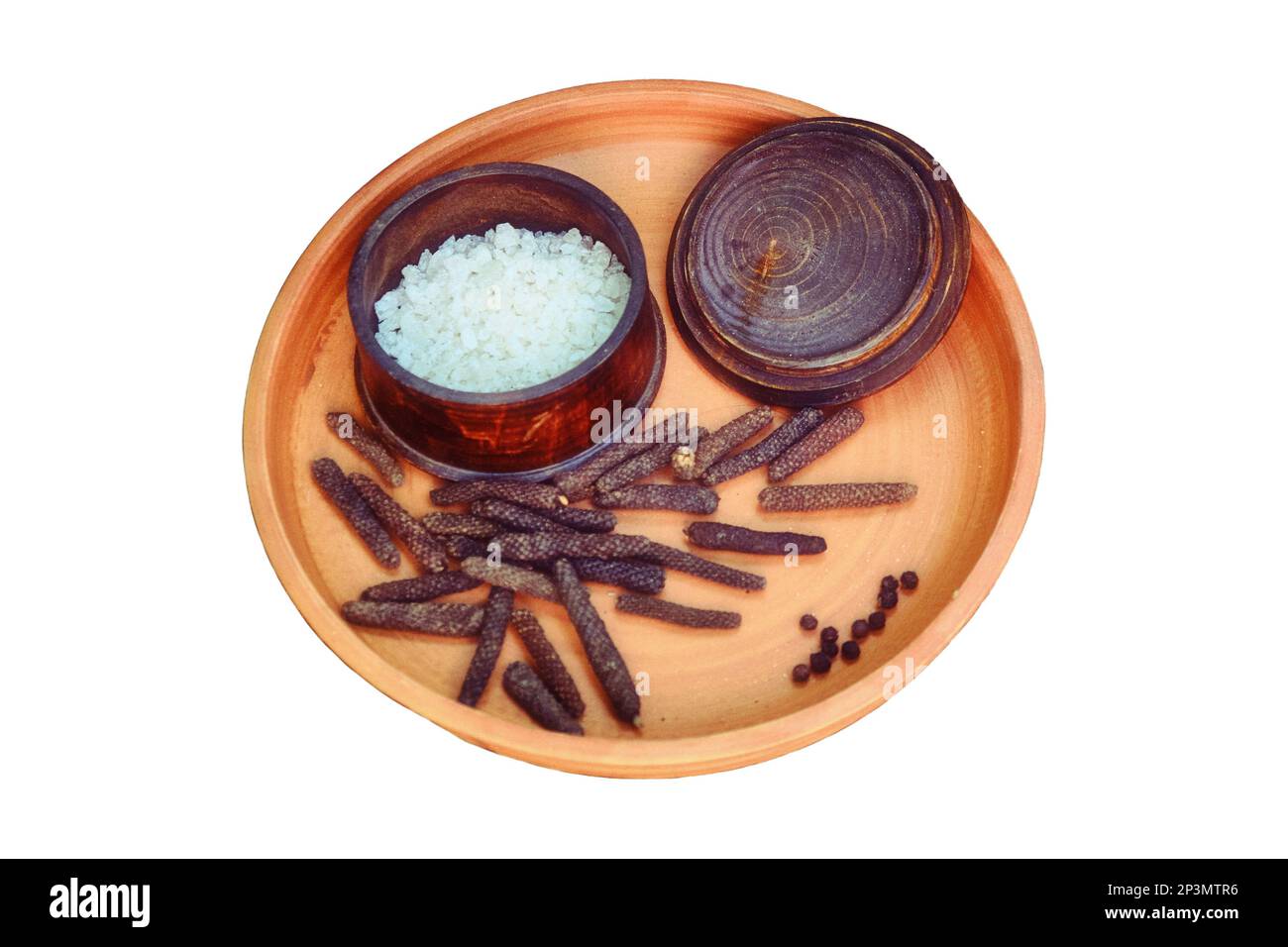 Food warriors of ancient Rome on the table, isolated on a white ...