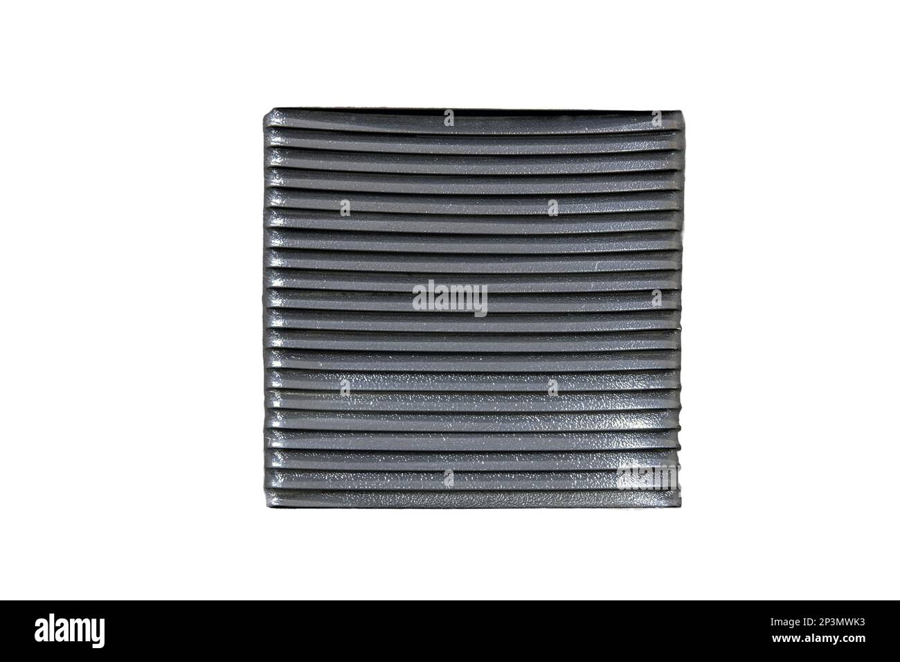 Metal grating in the door for air ventilation, isolated on a white ...