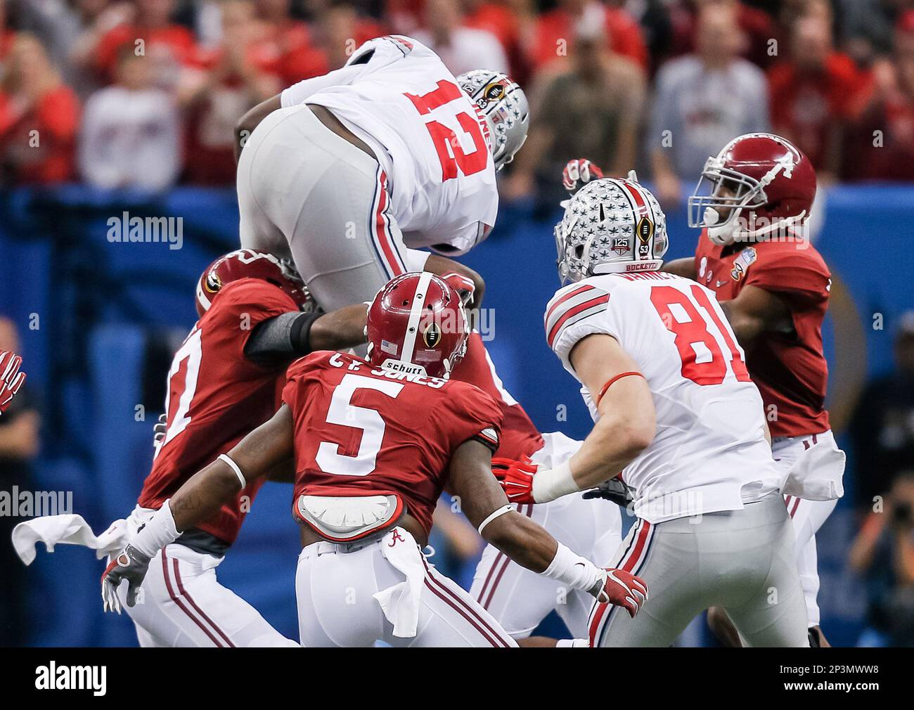 January 01, 2015: Ohio State Buckeyes quarterback Cardale Jones (12 ...