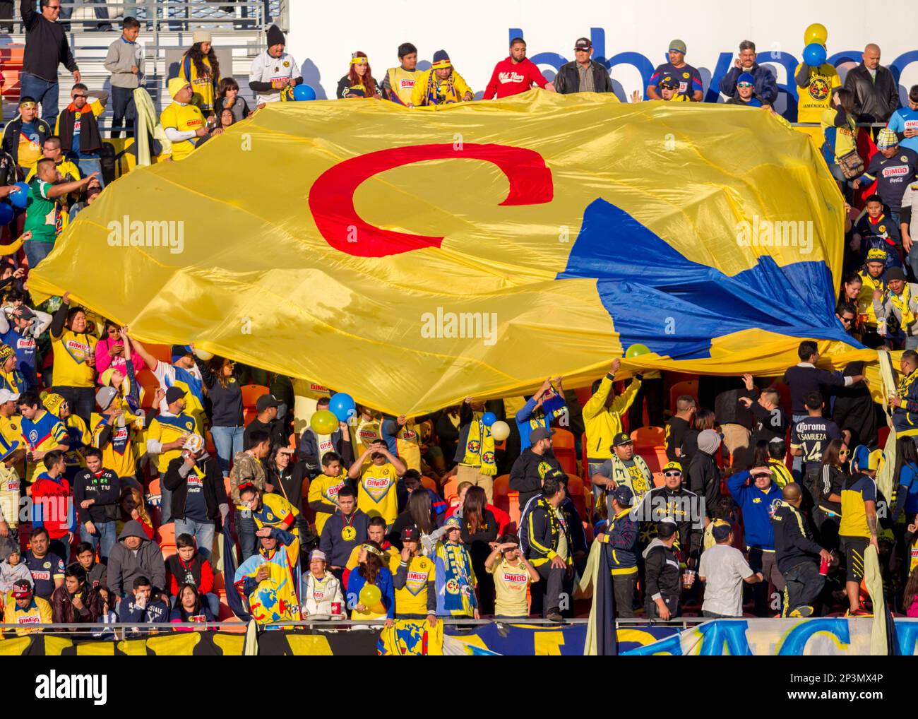 January 3, 2015: Club América fans during the International Friendly ...