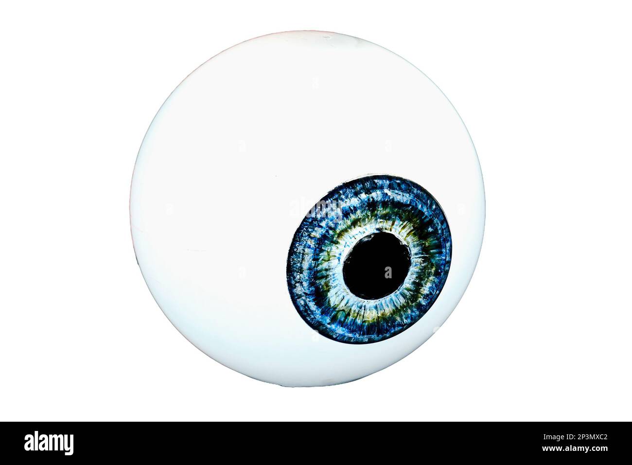 Layout of a luminous eye with a pupil in the center, isolated on a ...