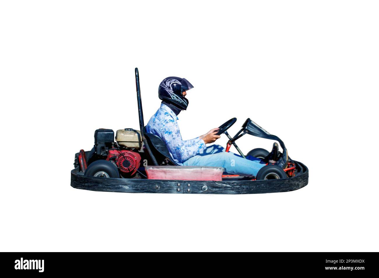 Karts in karting race competition Cut Out Stock Images & Pictures - Alamy