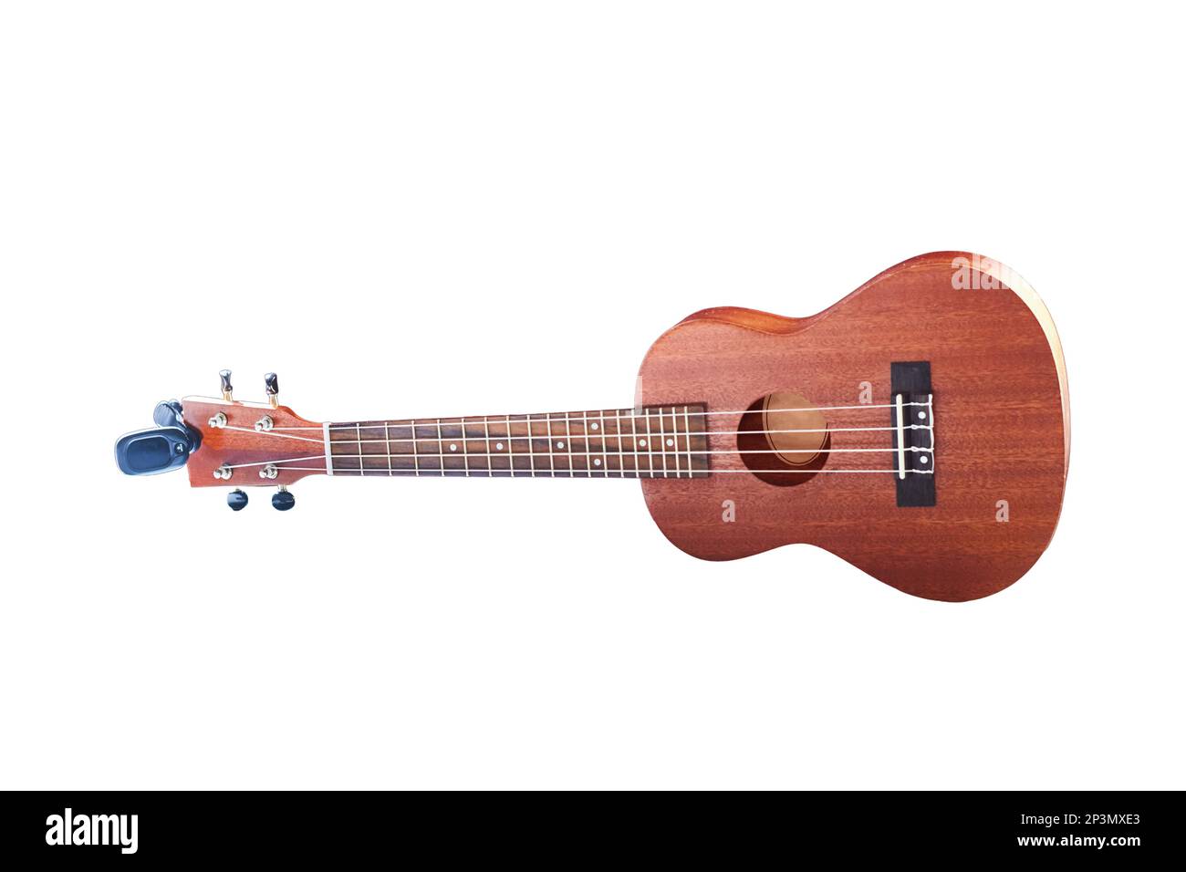 Ukulele, isolated on a white background. Classic ukulele, small wooden ...