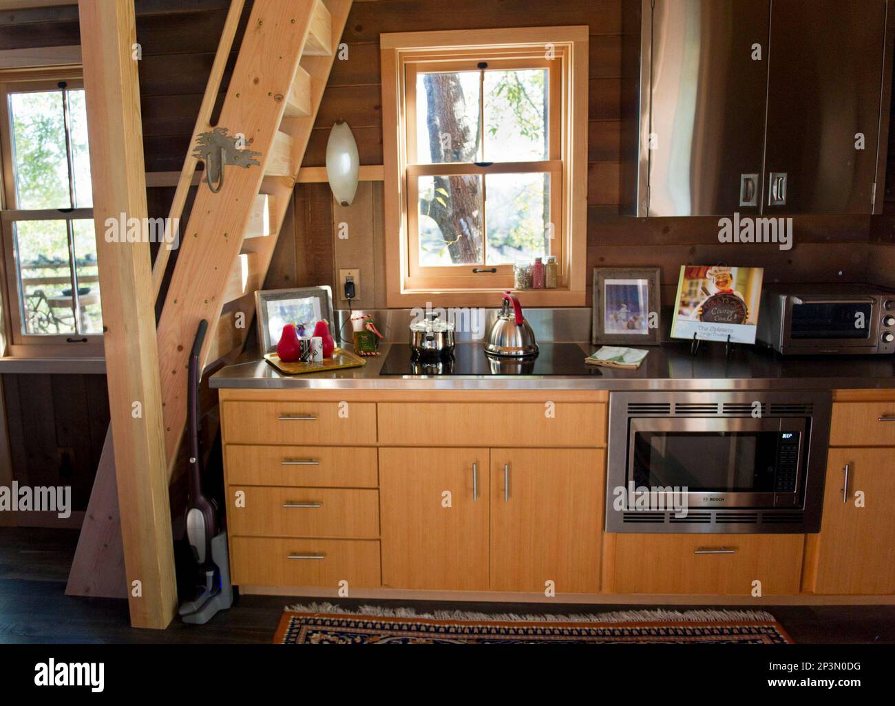 This Dec. 30, 2014 photo shows the kitchen in the treehouse at Mike ...