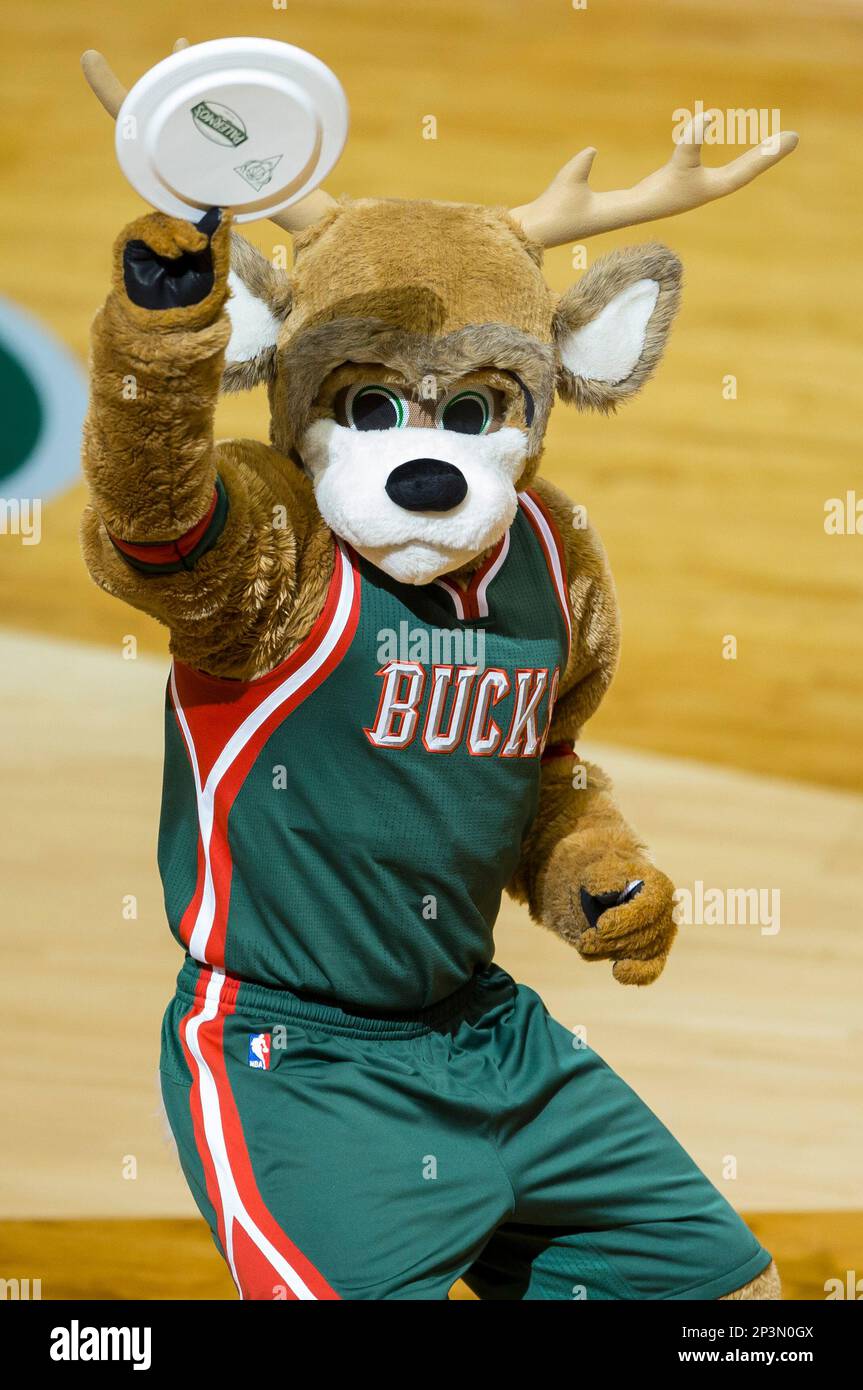 January 2, 2015: Bango the Bucks mascot entertains the crowd during the ...