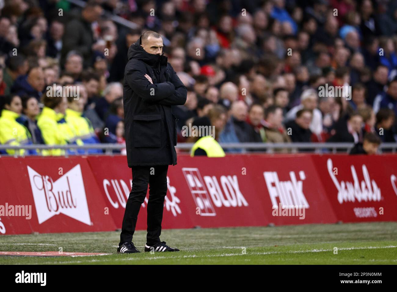 AMSTERDAM - Ajax coach John Heitinga during the Dutch premier league ...