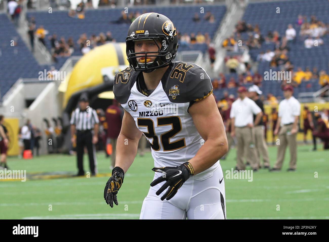 01 January 2015: Missouri Tigers linebacker Tanner Hull (32) during pre ...