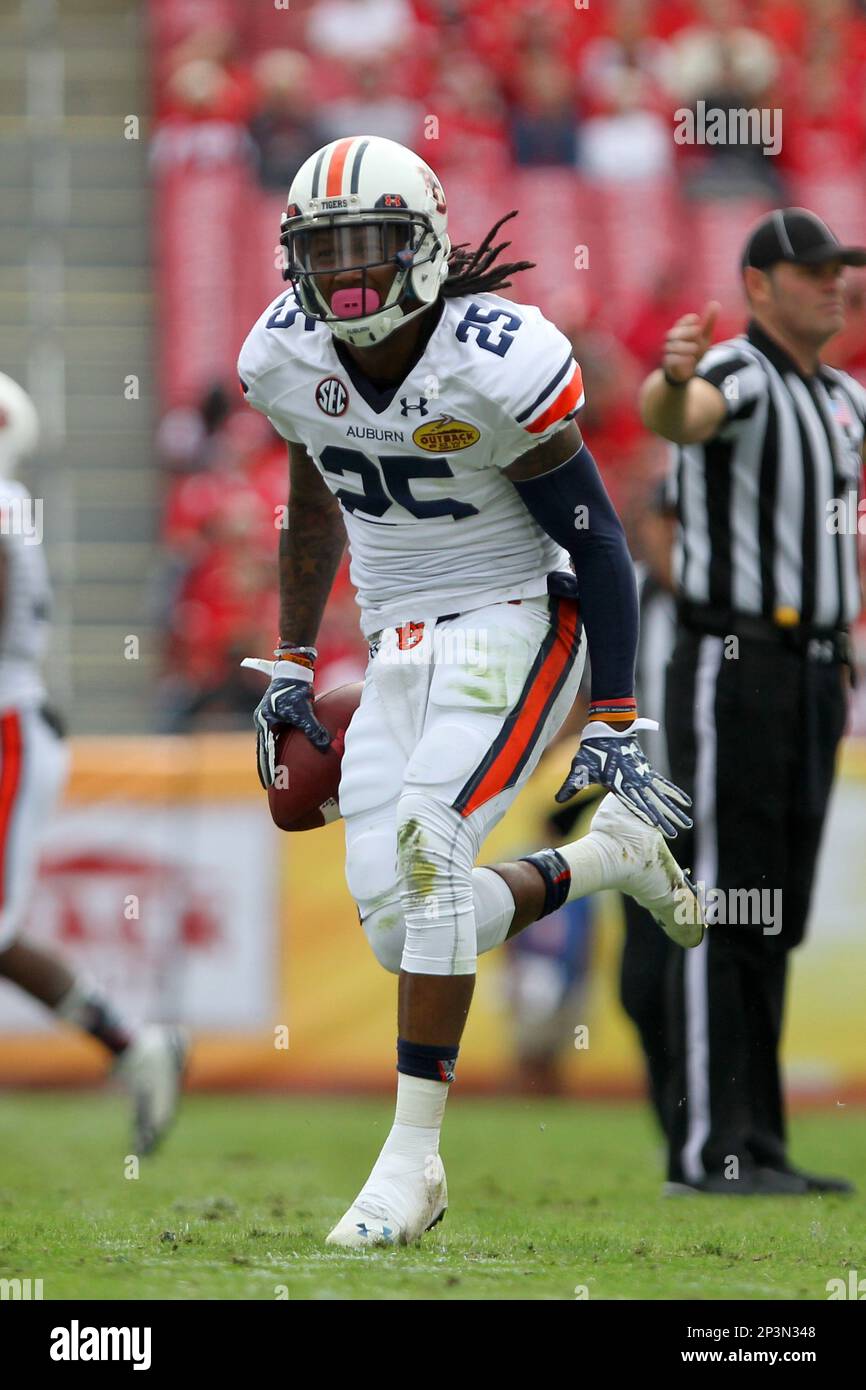 Jan 01 2015: Auburn's Trovon Reed (25) during the Outback Bowl between ...