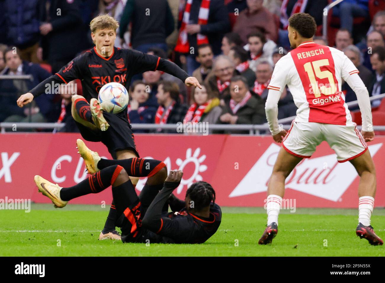AMSTERDAM, NETHERLANDS - MARCH 5: Magnus Mattsson of NEC in action ...