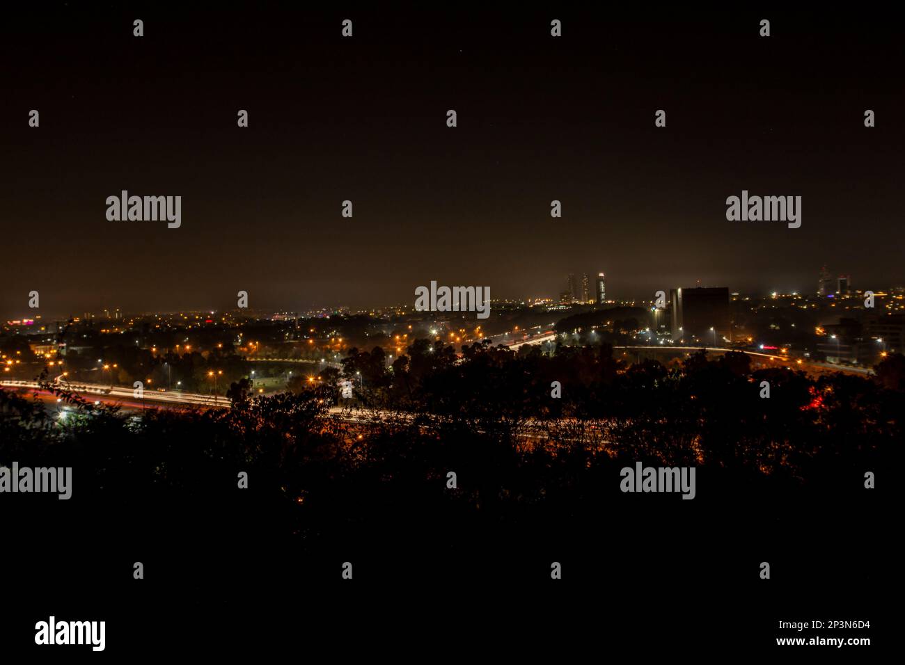 Abstract speed technology background with Pakistan City night scenes ...