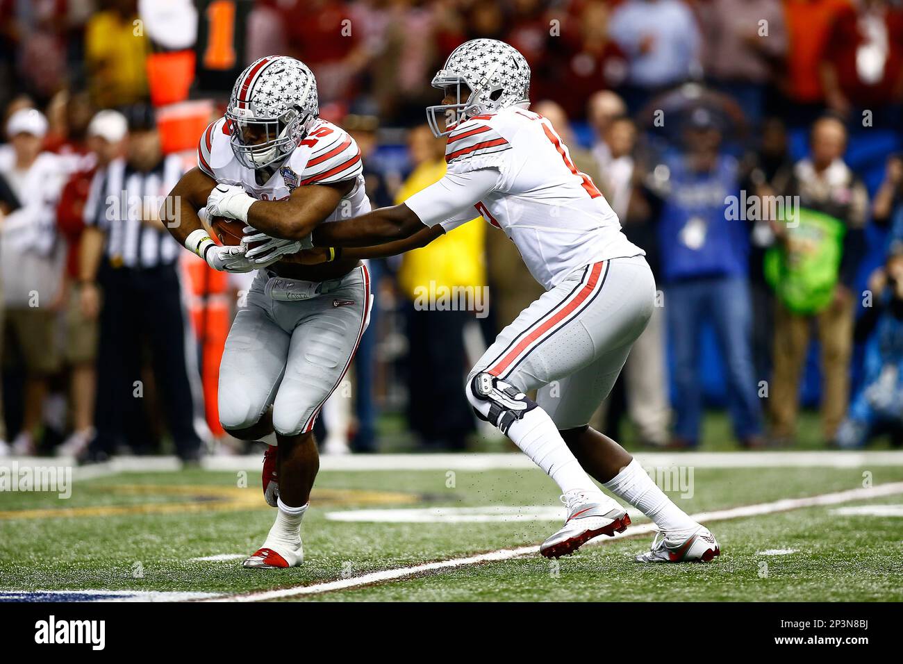 January 1, 2015: Quarterback Cardale Jones (12) of the Ohio State ...