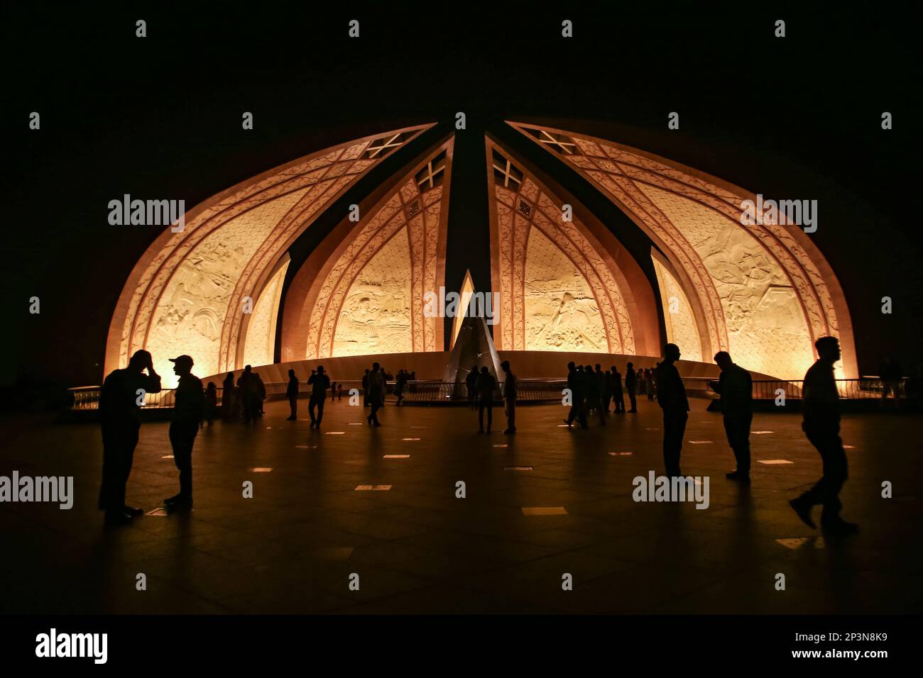 Stunning View of Pakistan Monument at the heart of Islamabad, Pakistan ...