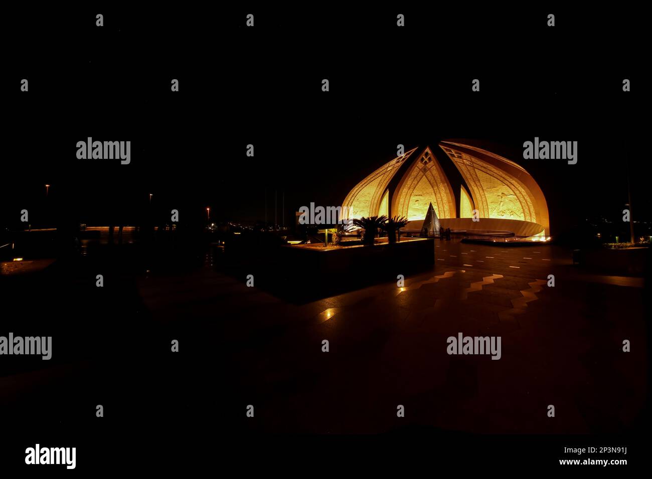 Stunning View of Pakistan Monument at the heart of Islamabad, Pakistan ...
