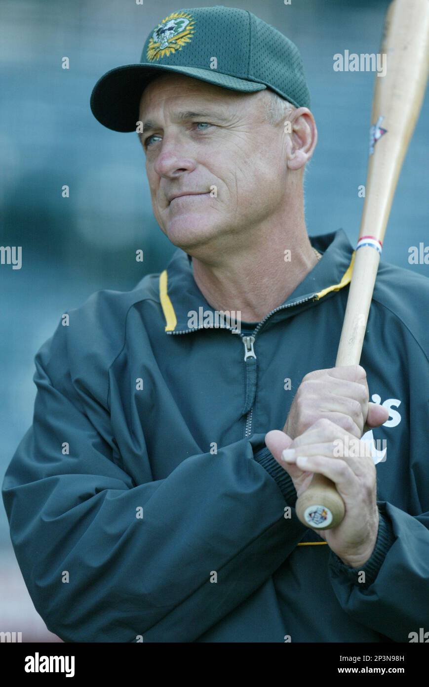 Oakland Athletics Manager Art Howe before a 2002 MLB season game ...