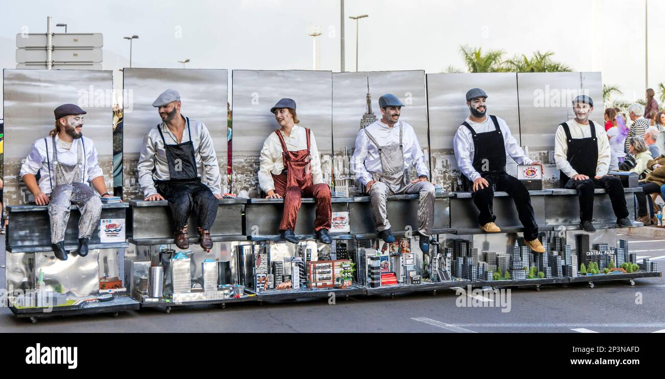 SANTA CRUZ DE TENERIFE, SPAIN - February 21, 2023: Coso Parade, or ...