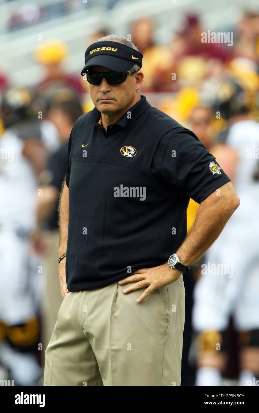 Jan 1, 2015; Orlando, FL USA; Missouri Tigers head coach Gary Pinkel ...